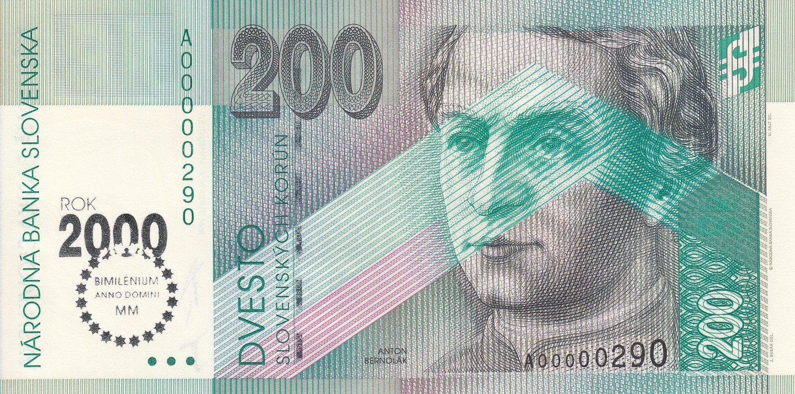 Bankovka 200 Sk slovenskej korunovej meny UNC – Bankovky – Stříbrňák.cz